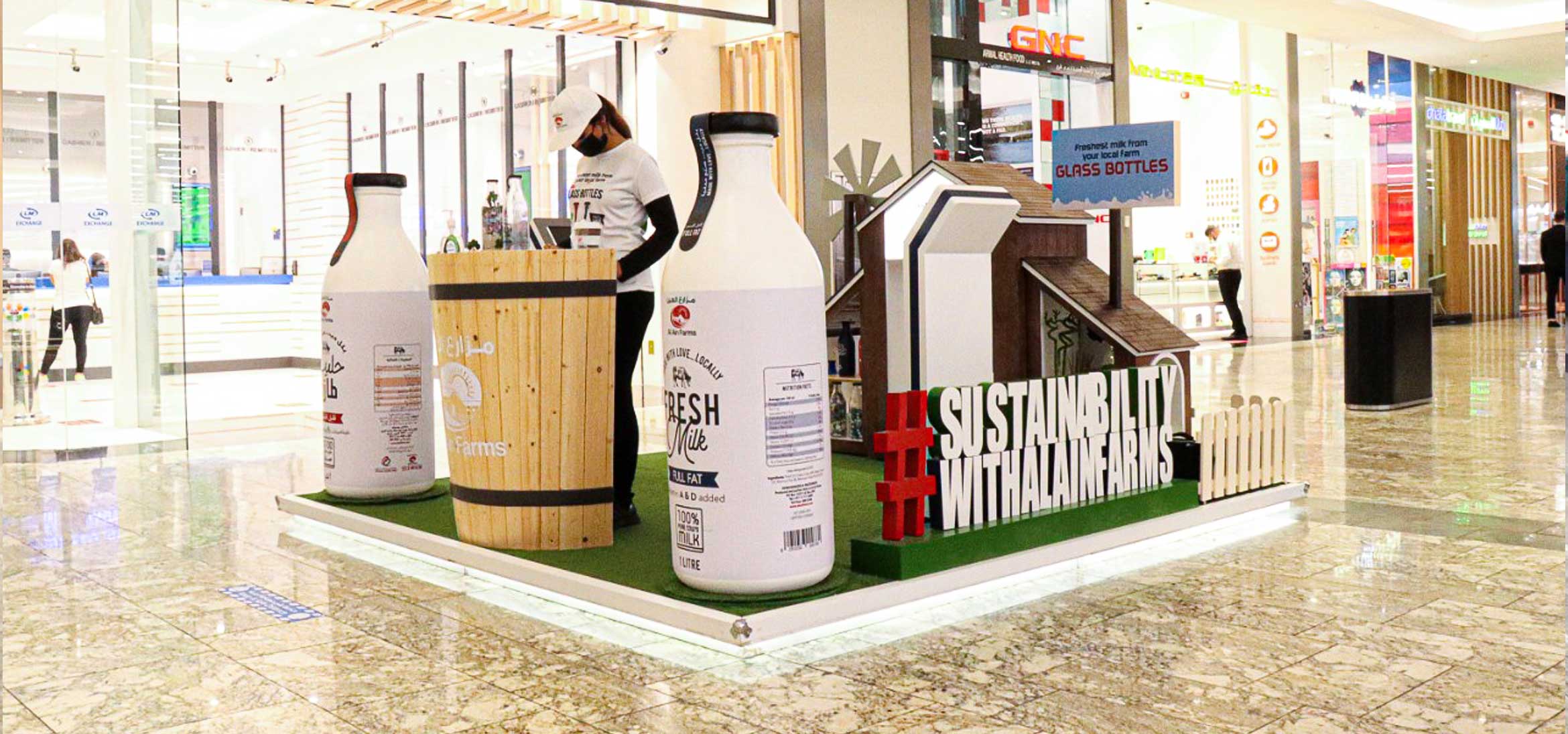 Al Ain Farms Milk Bottle Activation – 360 Events
